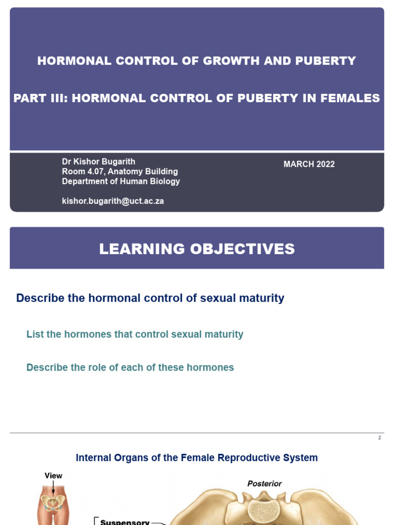 2022+HORMONAL+CONTROL+OF+GROWTH+_+PUBERTY+PART+III | PDF