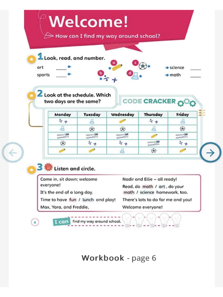 Actividades 3ro A - Workbook | PDF