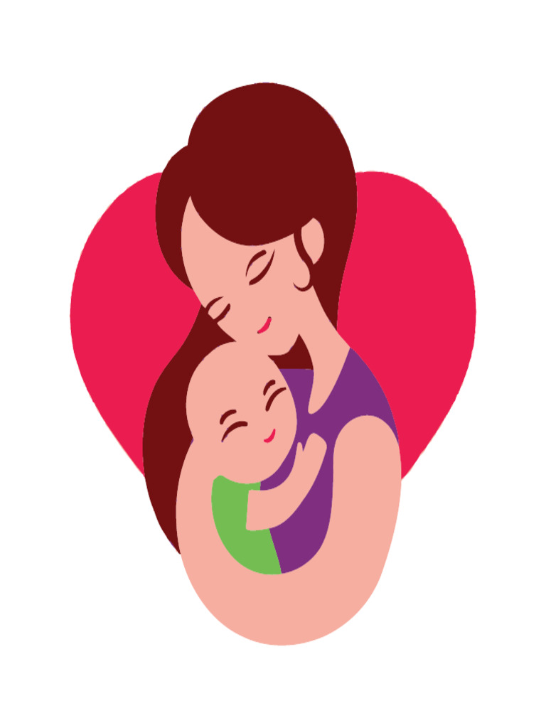 Mother Hugging Baby in Her Arms On Love Shape Background Illustration ... Mother Hugging Baby in Her Arms On Love Shape Background Illustration ...