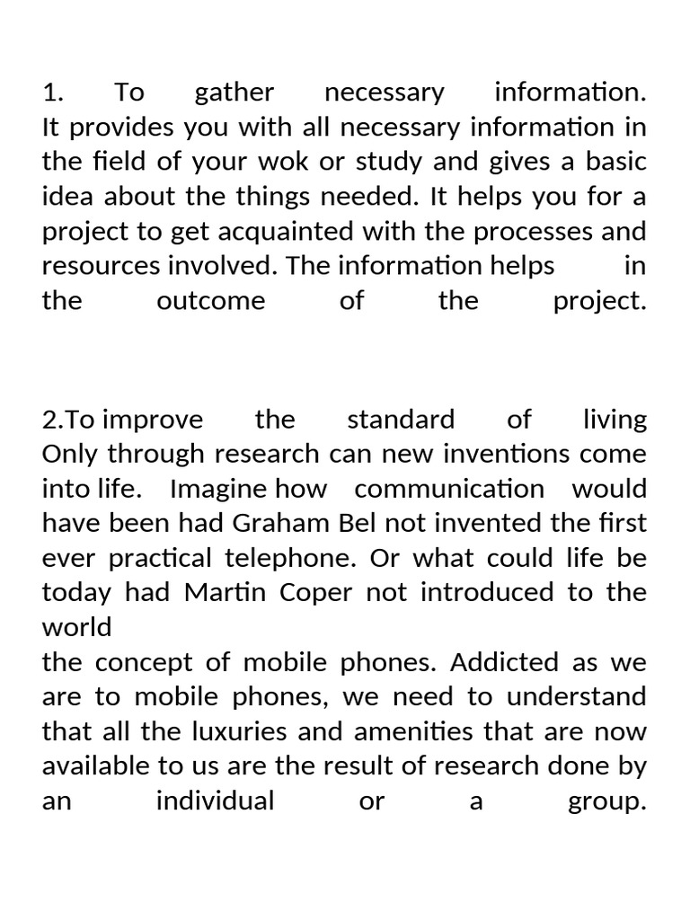 1 Lesson 2 Importance of Research Meta Cards | PDF
