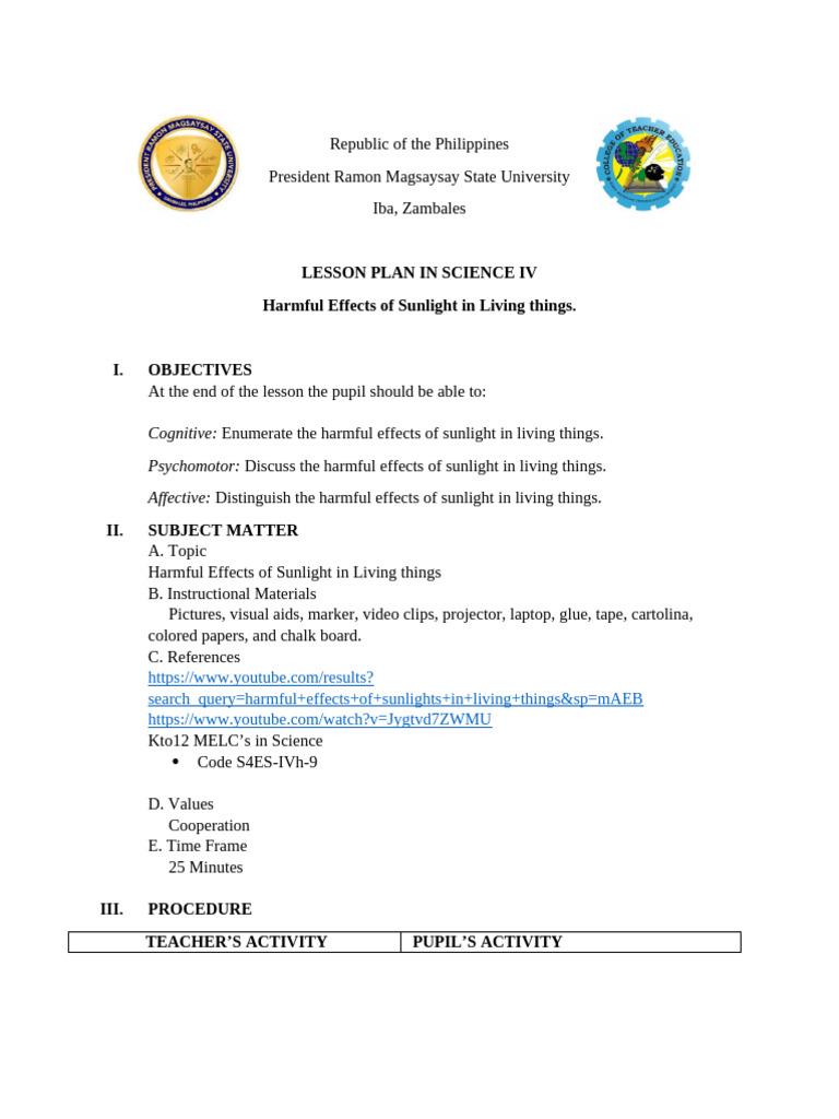 Lesson Plan Demo | PDF