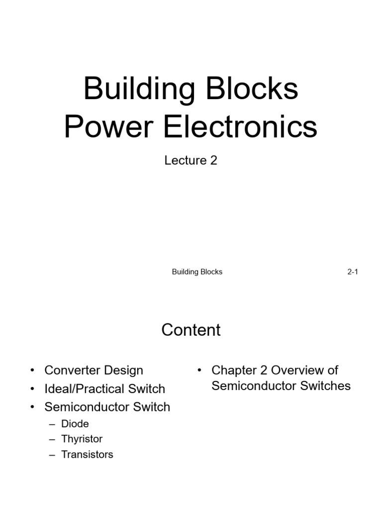 Lect02_Building Blocks V2 - Enhanced | PDF