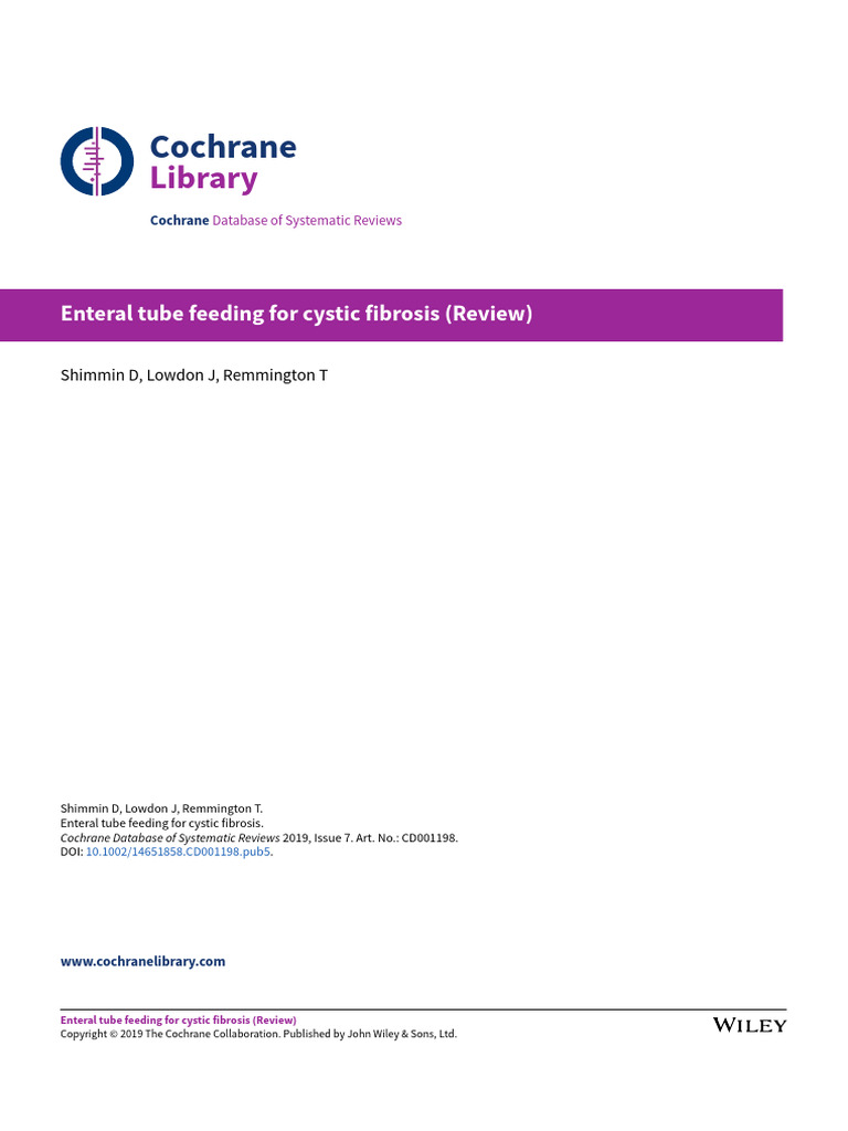 Shimmin Et Al-2019-Cochrane Database of Systematic Reviews | PDF