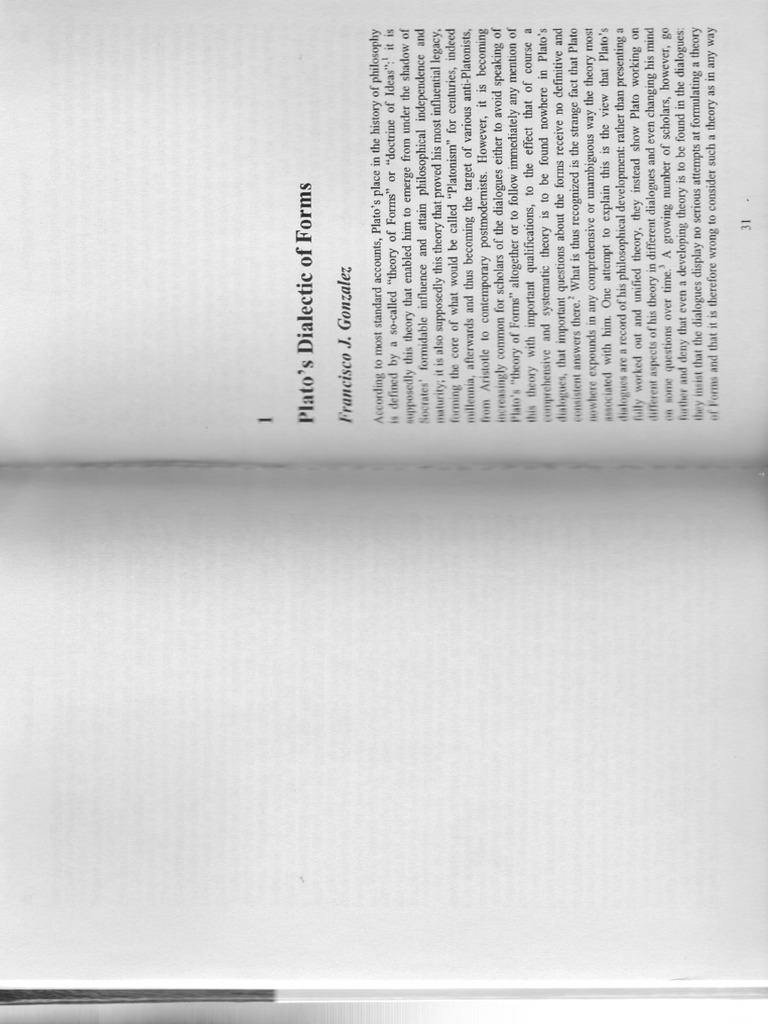 Gonzalez Plato's Dialectic of Forms-Compressed | PDF