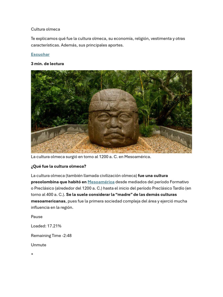 Vestimenta e Influência da Cultura Olmeca | PDF | Mesoamérica | América ...