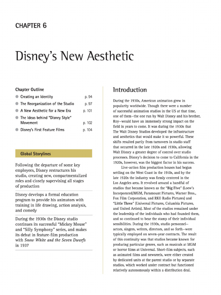 A New History of Animation - Furniss - Chapter 6 & 7 | PDF