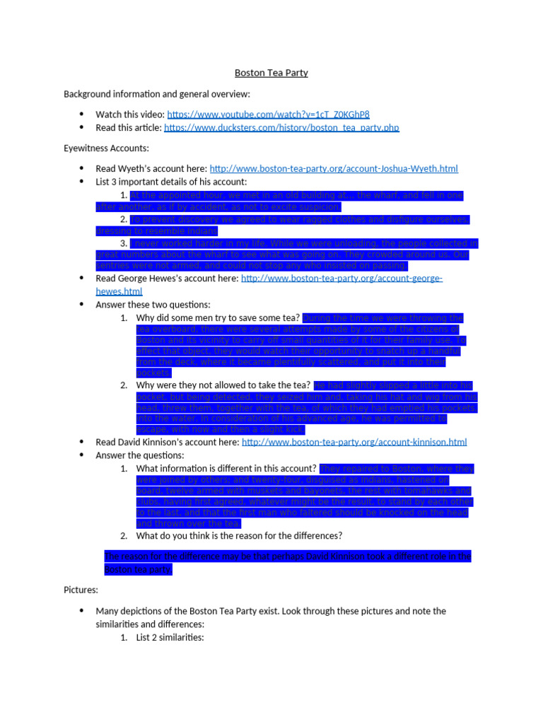 Boston Tea Party Notes-C119c7-6fe701-2 | PDF