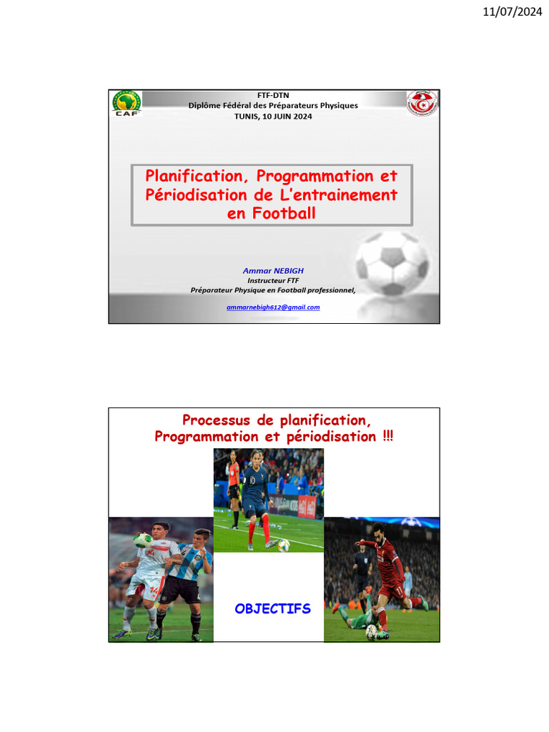 Planification, Programmation, Périodisation de L'entrainement | PDF