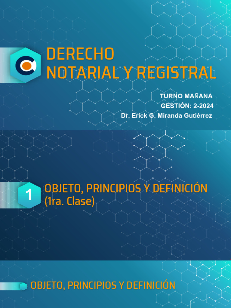 Tema 1 DERECHO NOTARIAL Y REGISTRAL | PDF