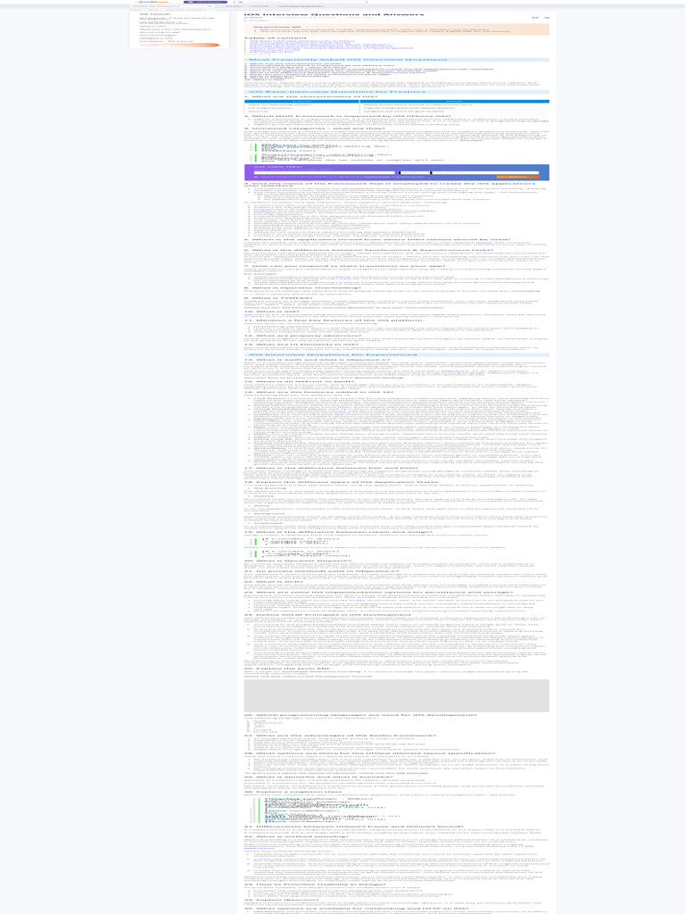 Top 50+ iOS Interview Questions and Answers 2024 - Intellipaat | PDF | Ios | Inheritance (Object ...
