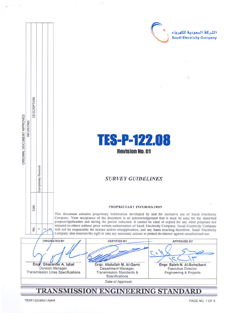 TES-P-122.08 Survey Guidelines Rev 1 | PDF