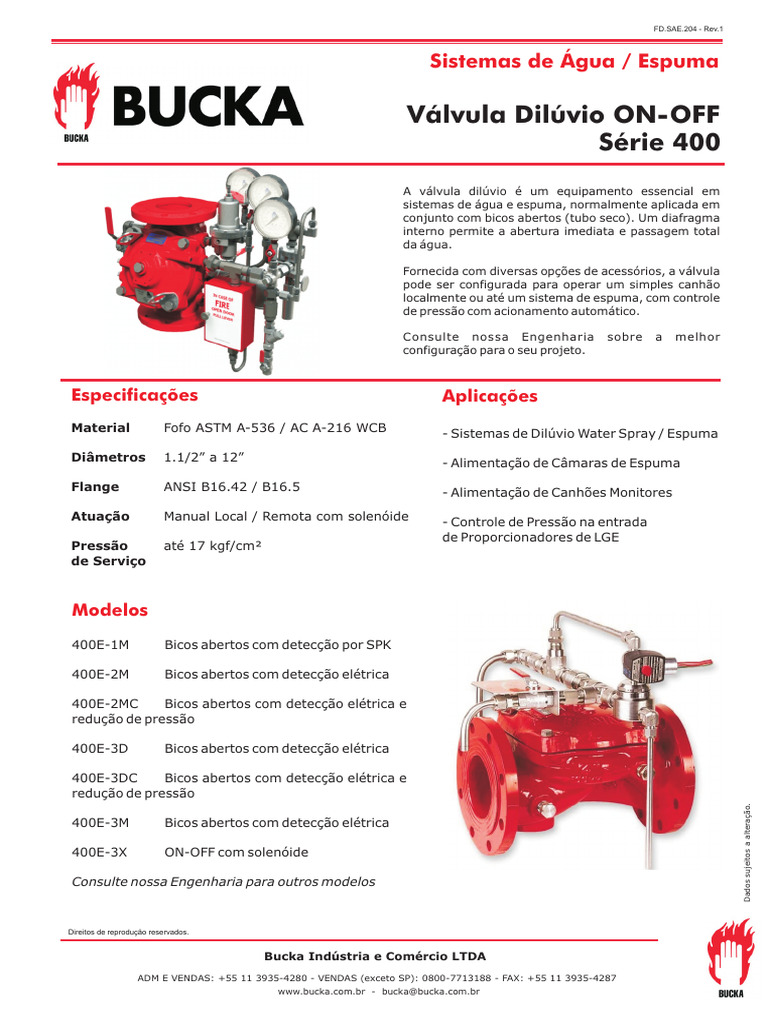FD - Sae.204 Valvula Diluvio | PDF