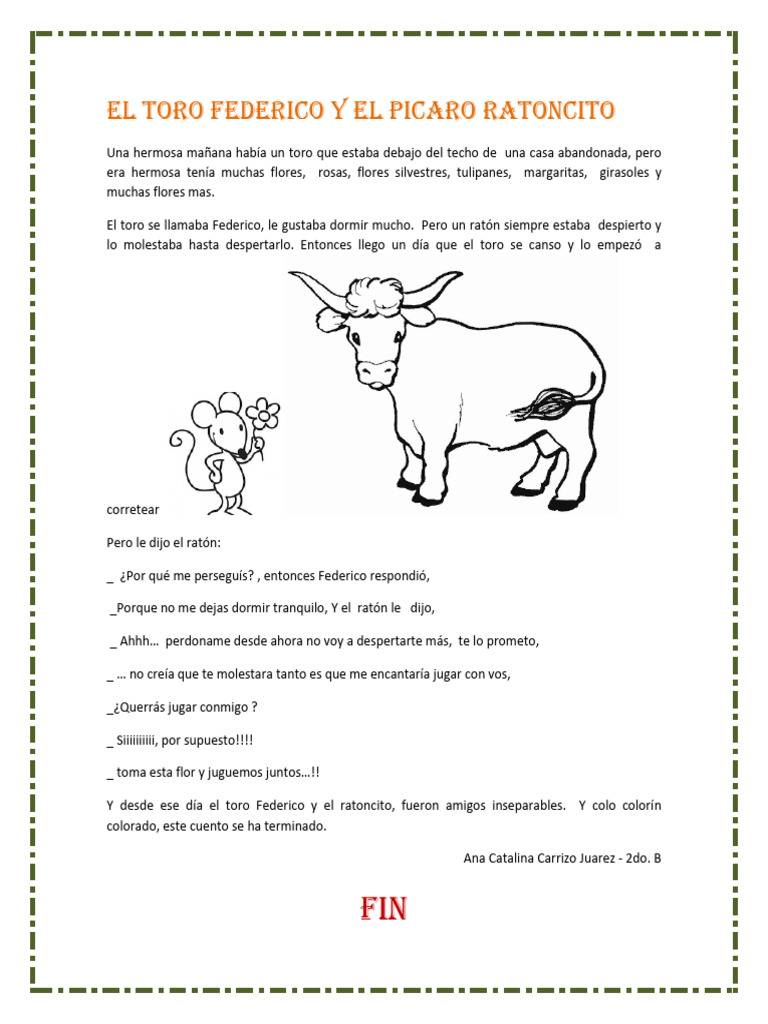 el-toro-federico-y-el-picaro-ratoncito | PDF
