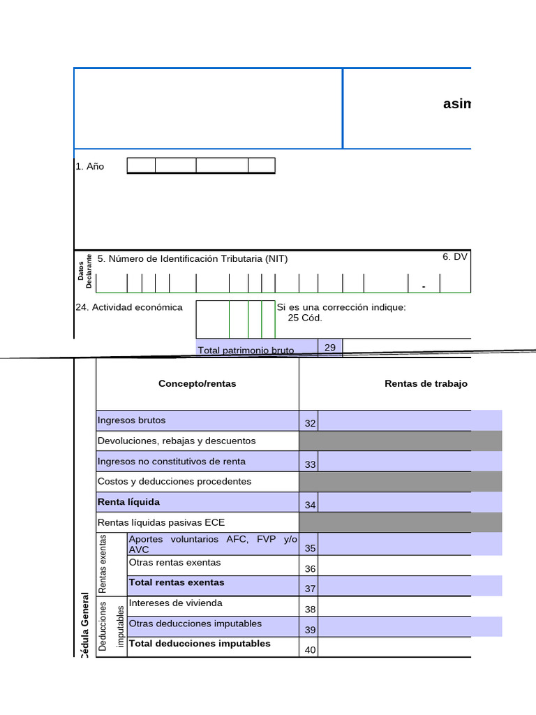 Anexo - Formulario 210 - MAYRA | PDF