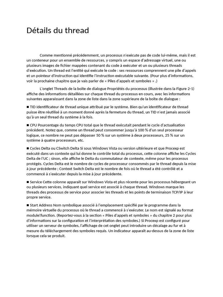 Détails Du Thread | PDF