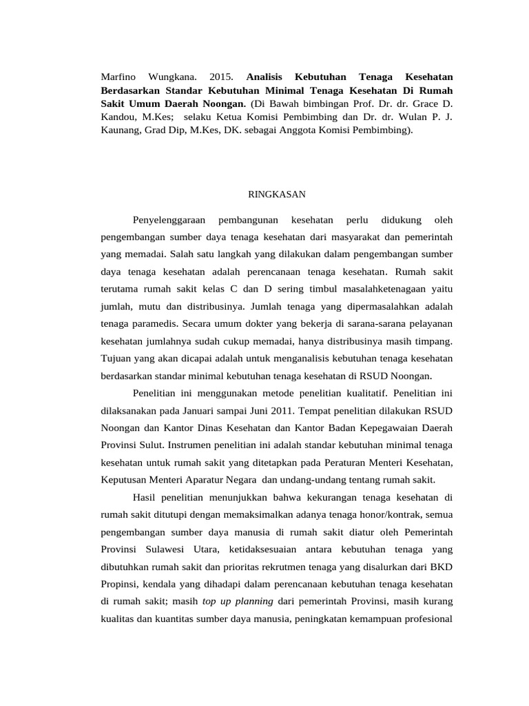 Ringkasan Skripsi | PDF