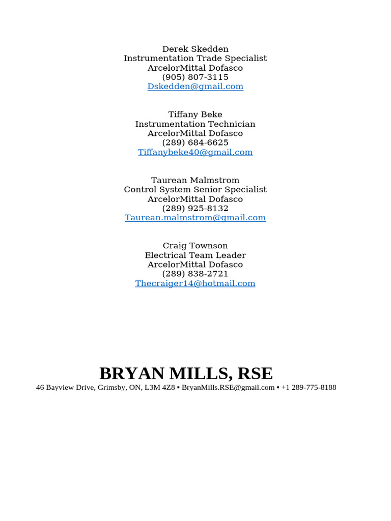 Bryan Mills References 2023 | PDF