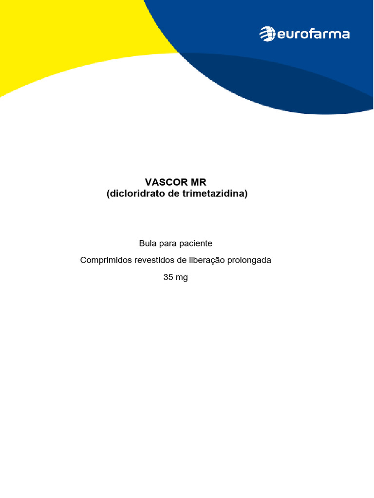 Bula Vascor MR | PDF