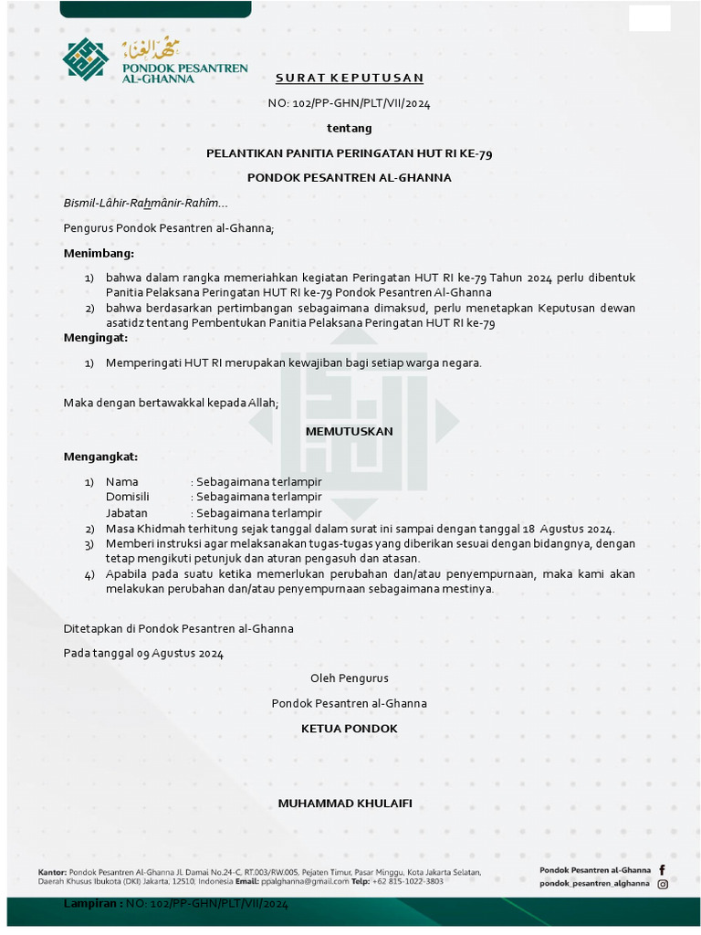 SK Panitia HUT 79 | PDF