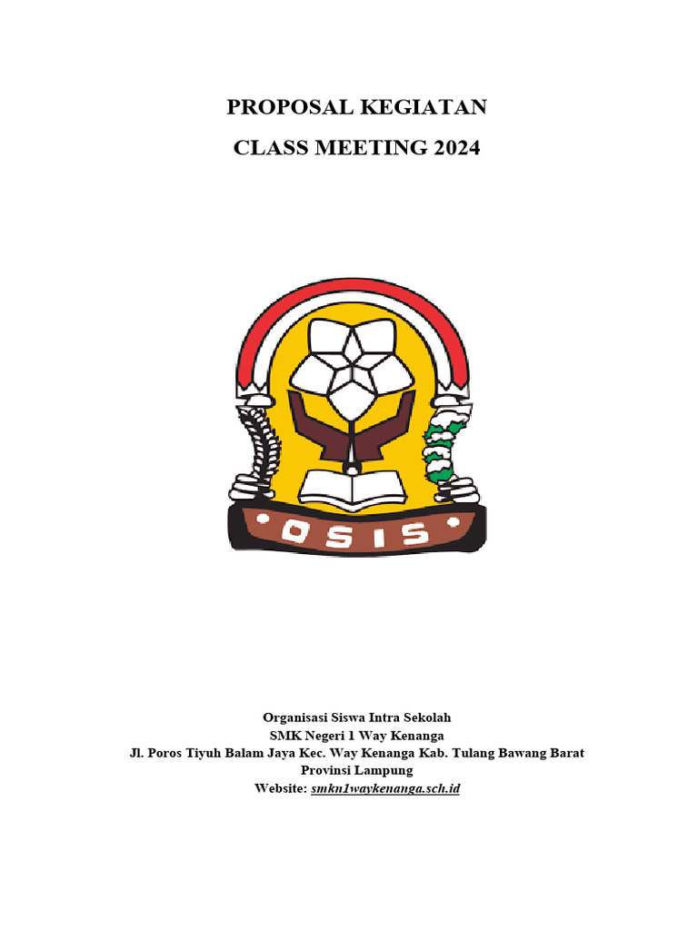Proposal Class Meeting 2024 | PDF