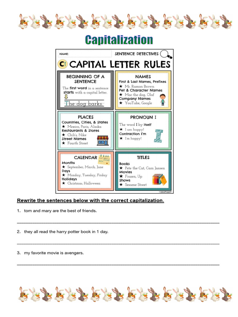 Capitalization | PDF