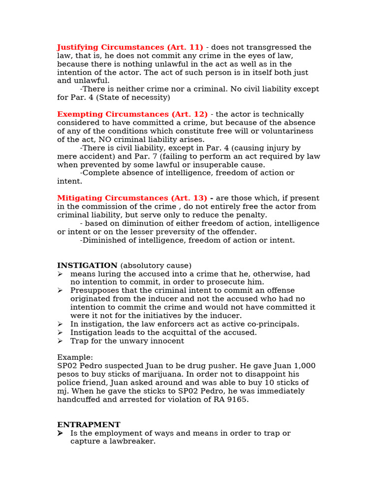 Absolutory Cause | PDF