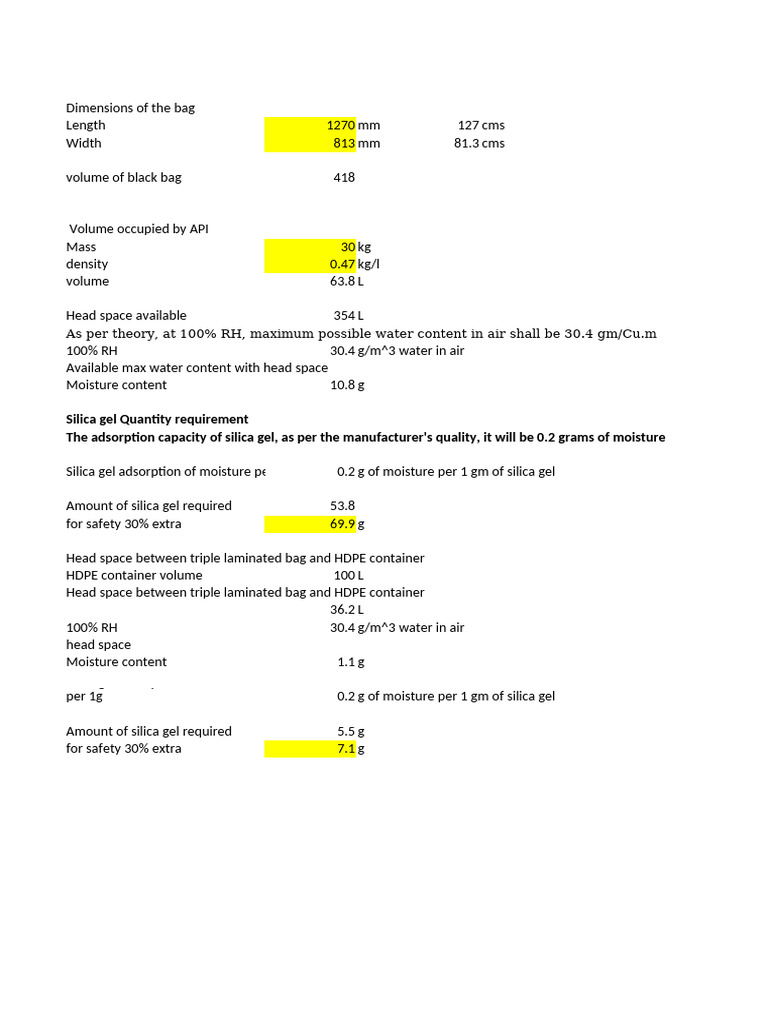 Packing Calculation | PDF
