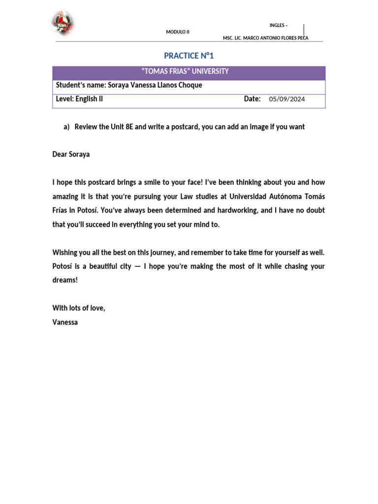 Task Number 1 SORAYA LLANOS | PDF