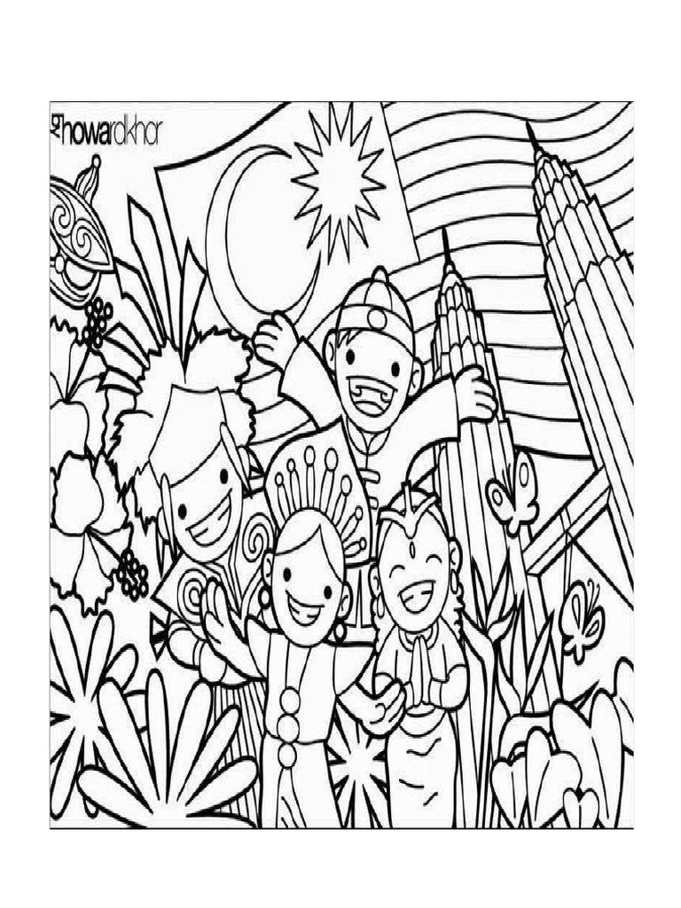 Gambar Merdeka Untuk Diwarna | PDF