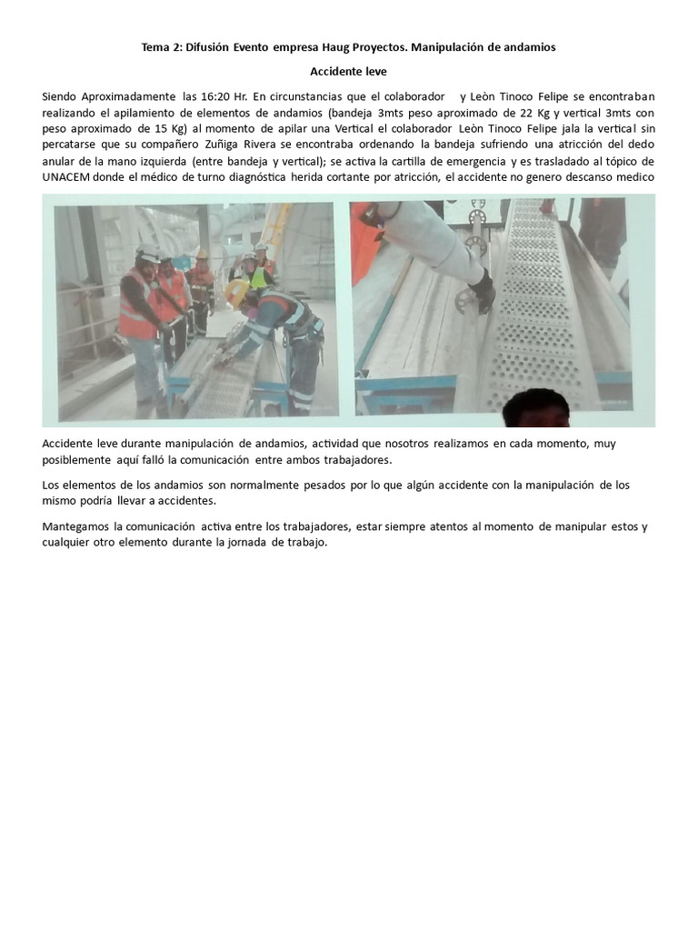 Tema 1. Difusión Evento Empresa Haug | PDF