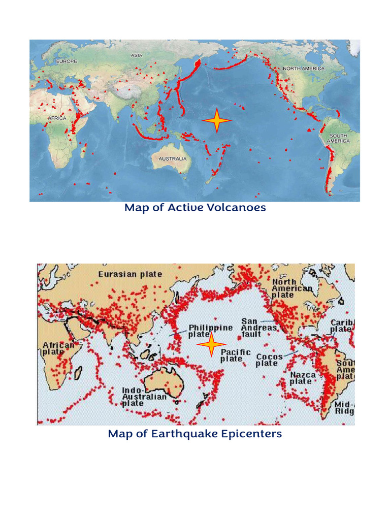 Relationship Among The Location of Volcanoes Earthquake Epicenter and ...