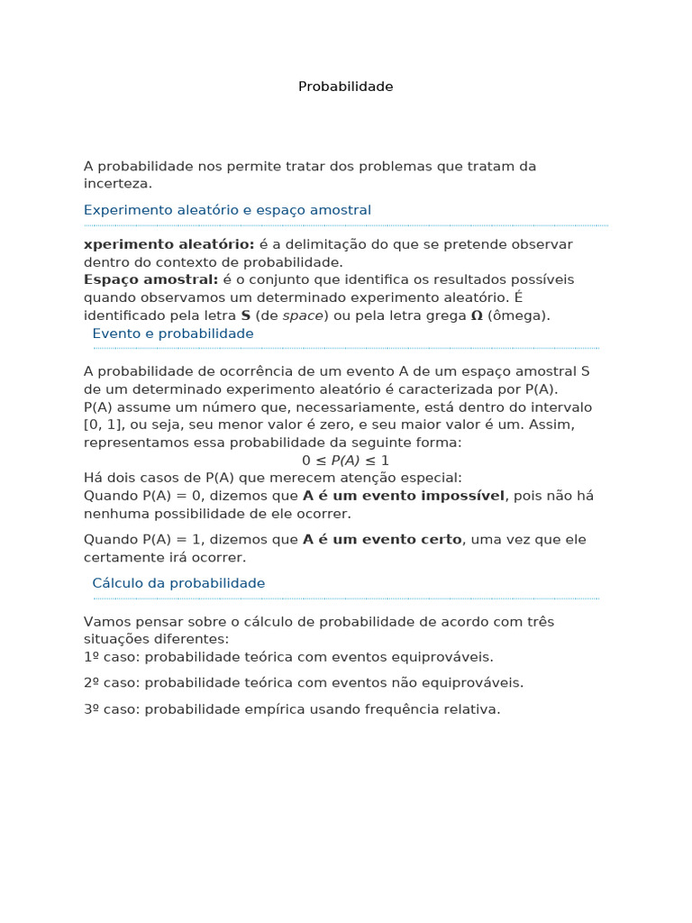 Probabilidade | PDF
