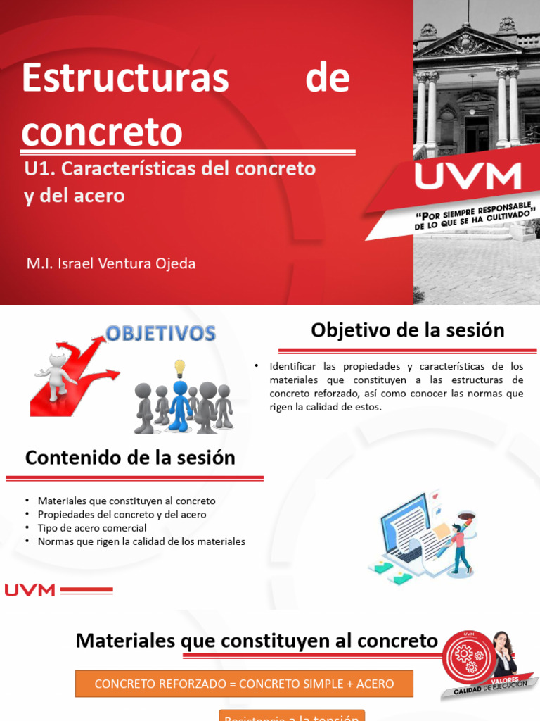 Tema 01. Características Del Concreto y El Acero | PDF