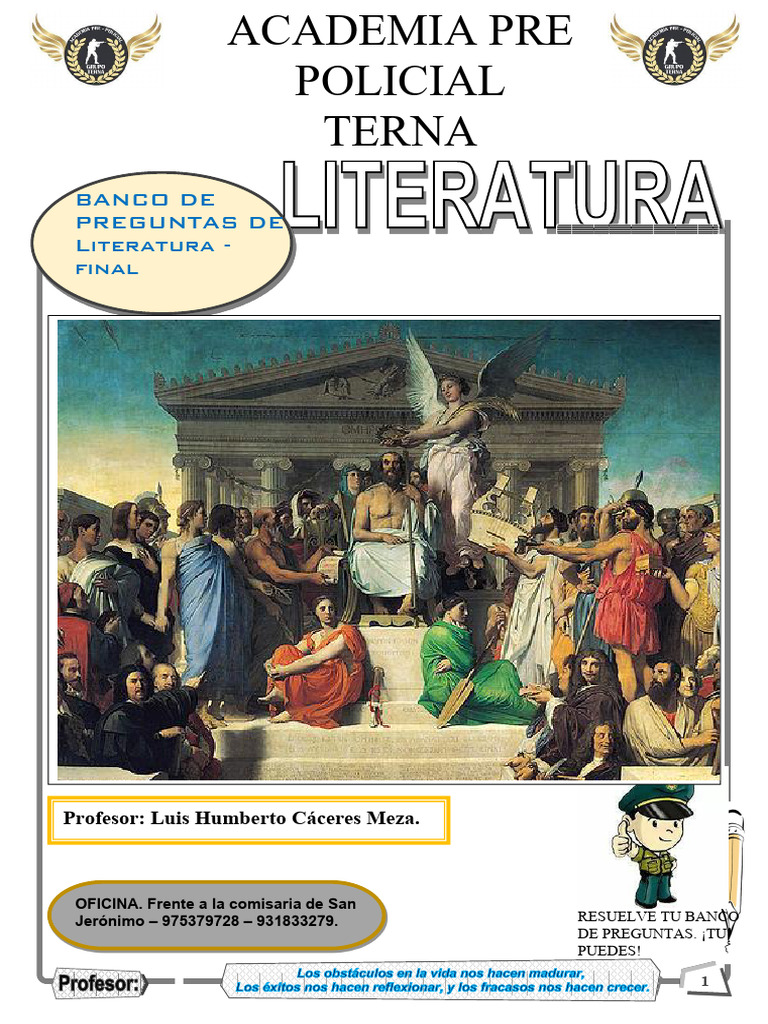 Banco Final de Literatura - Terna - 16-07-24 | PDF
