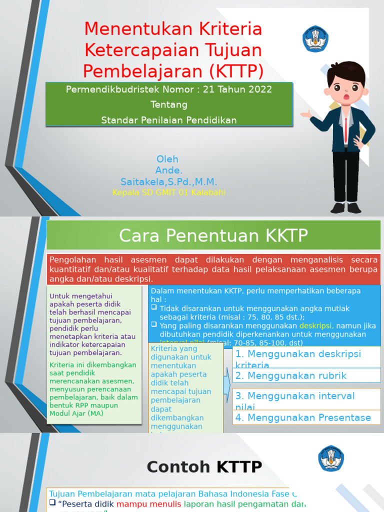 Kriteria Ketercapaian Tujuan Pembelajaran (KTTP) | PDF