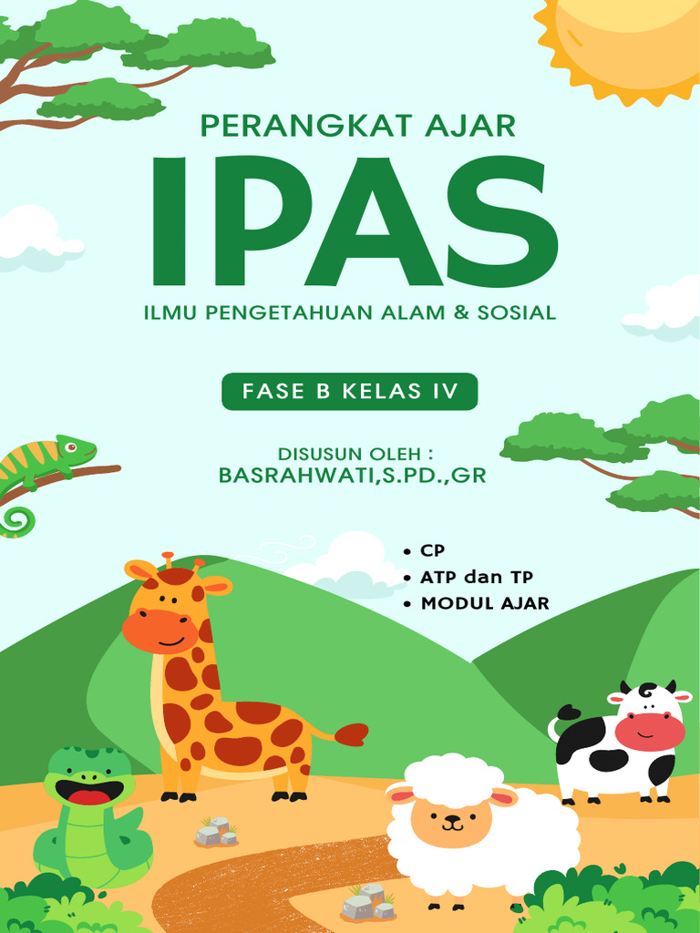 Sampul Buku Modul Ajar IPAS Hijau Ilustratif | PDF