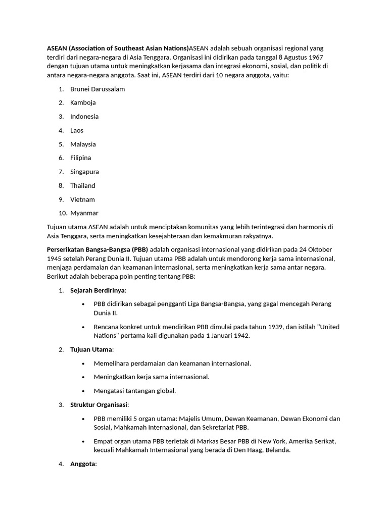 ASEAN | PDF