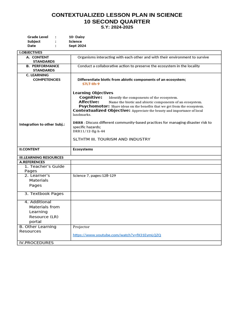 Lesson Plan in Science 7 - Compress | PDF