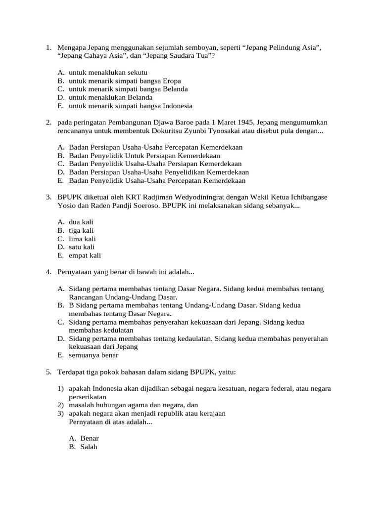 Kumpulan Soal Kls X Kurikulum Merdeka | PDF