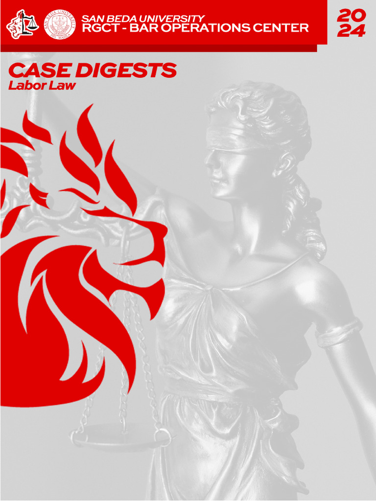 2024 MVL Labor Law Case Digests | PDF
