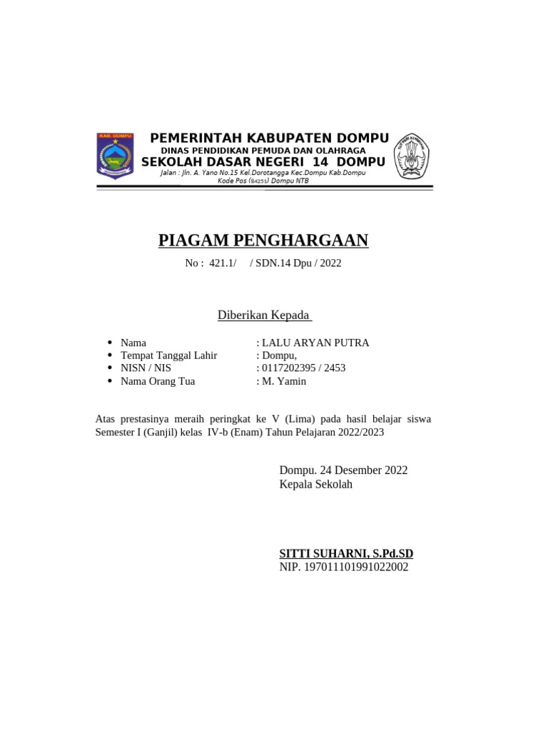 Piagam | PDF