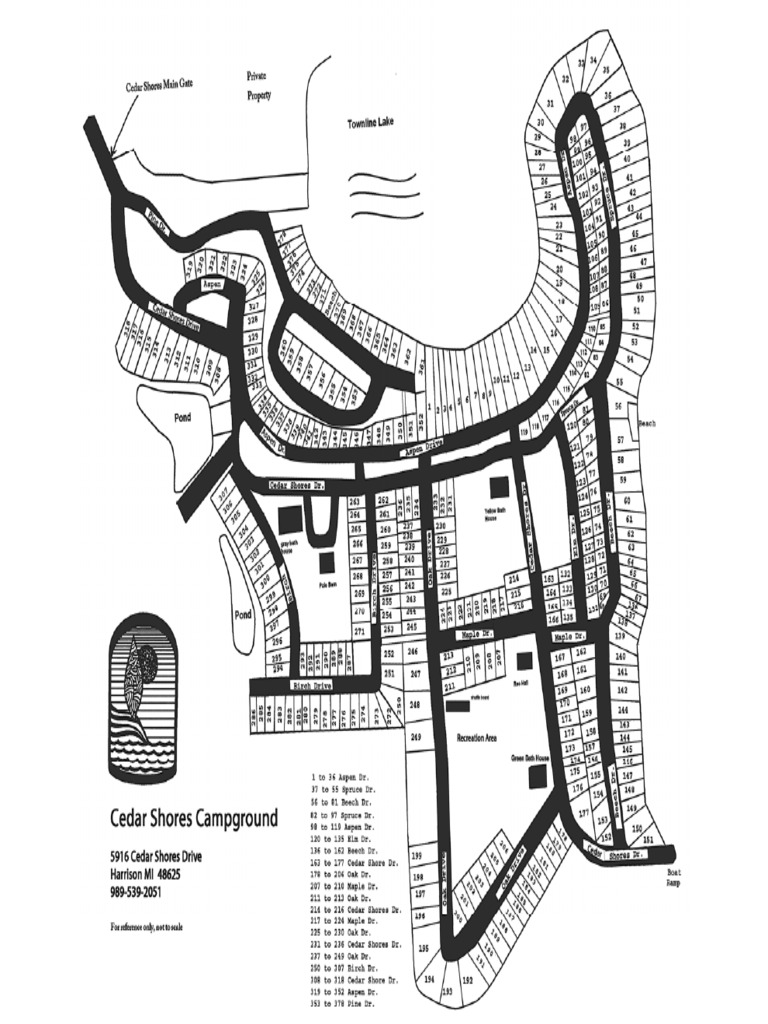 Cedar Shores Map | PDF