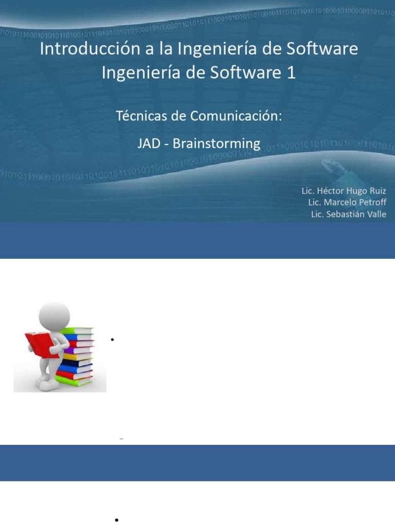 Técnicas de Comunicación - JAD y Brainstorming | PDF | Ingeniería de software | Informática