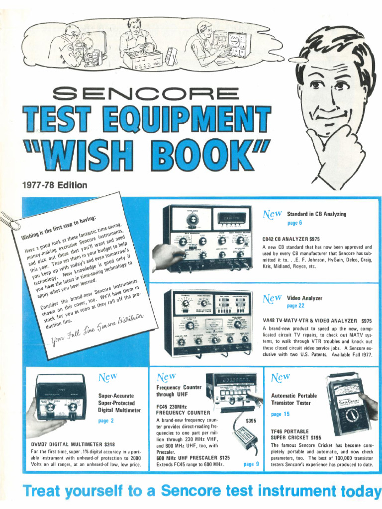 1977-1978 Sencore Wishbook | PDF