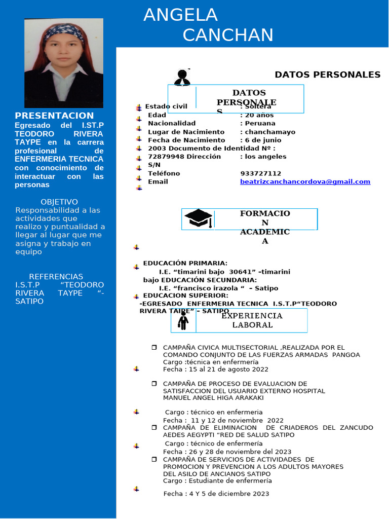 Curriculum Angela | PDF