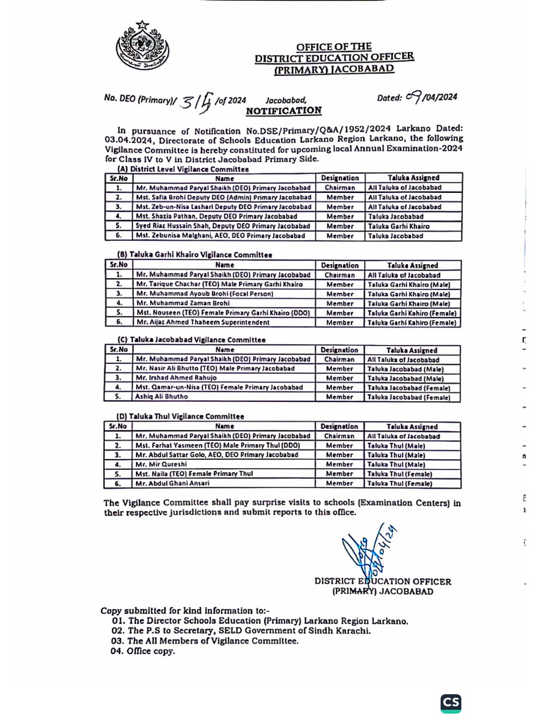 Vigilance Committee | PDF