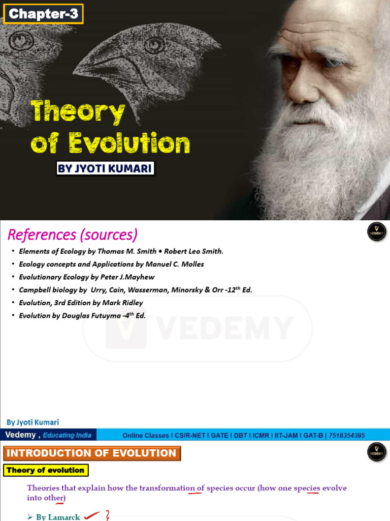 Theory of Evolution | PDF