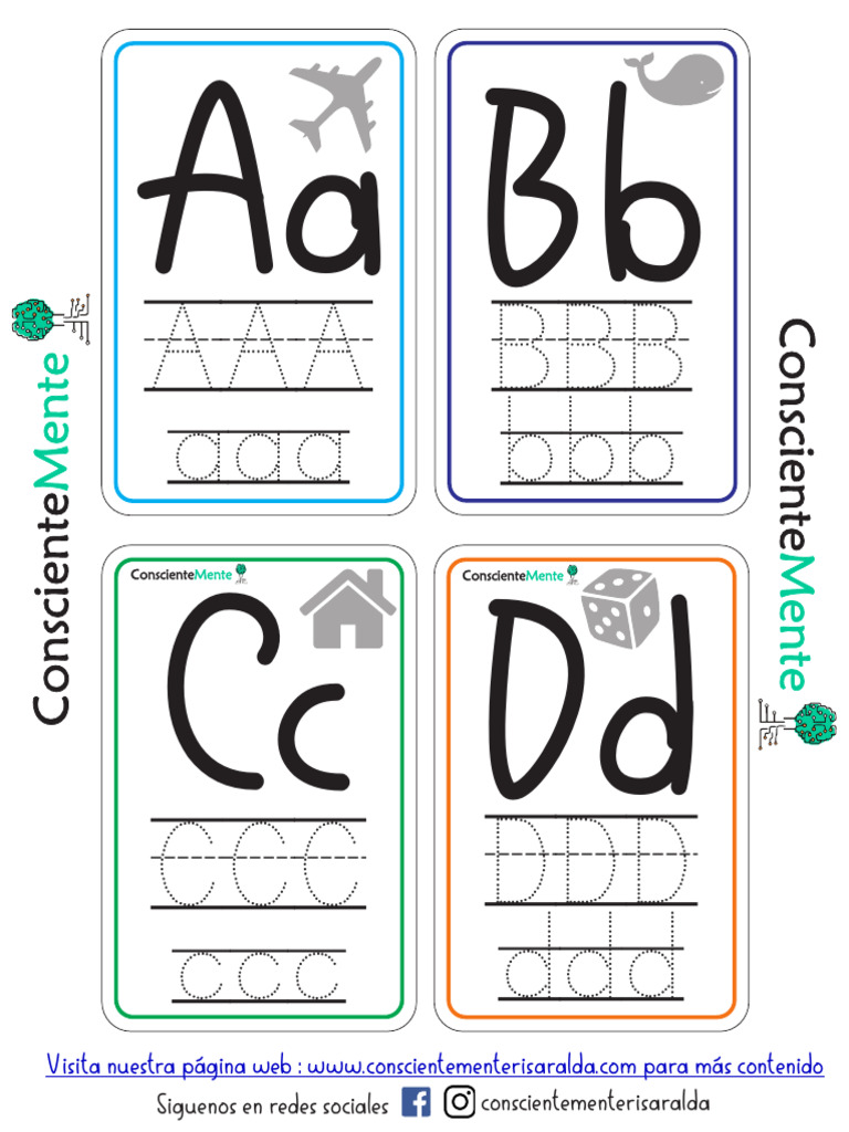 Flash Cards Abecedario Grafomotricidad | PDF | Ciencias sociales