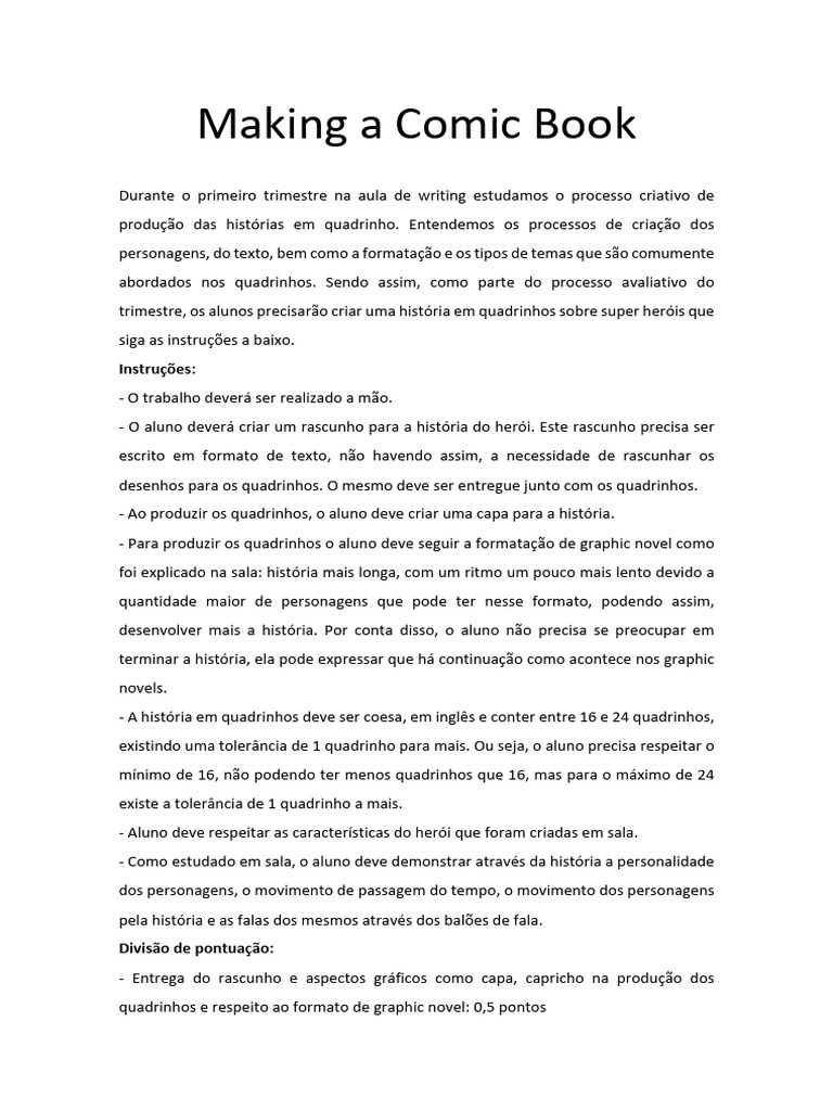 Making A Comic Book | PDF