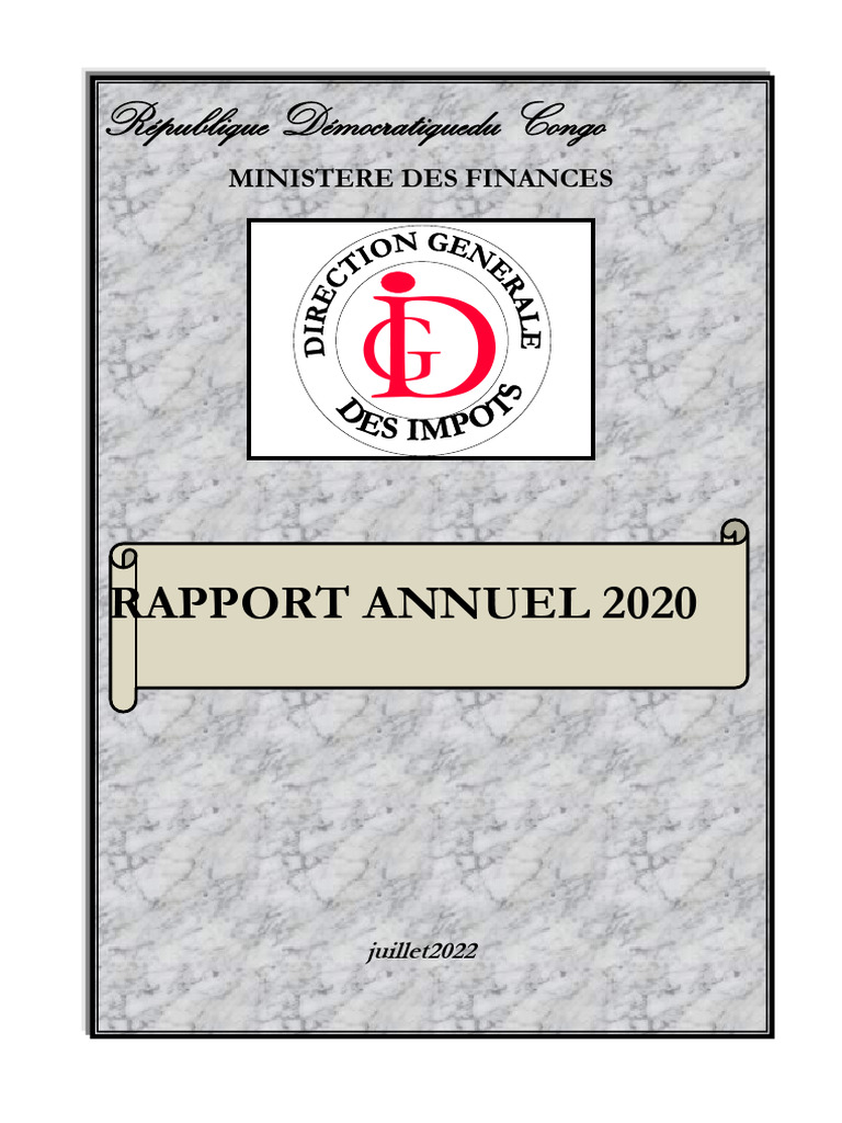 Rapport Annuel Dgi 2020 Imprime | PDF